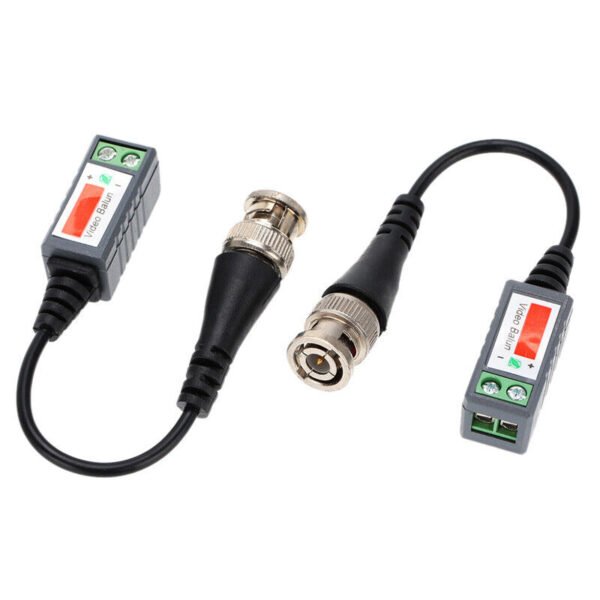 CCTV Camera Passive Video Balun BNC Connector Coaxial Cable Adapter ...